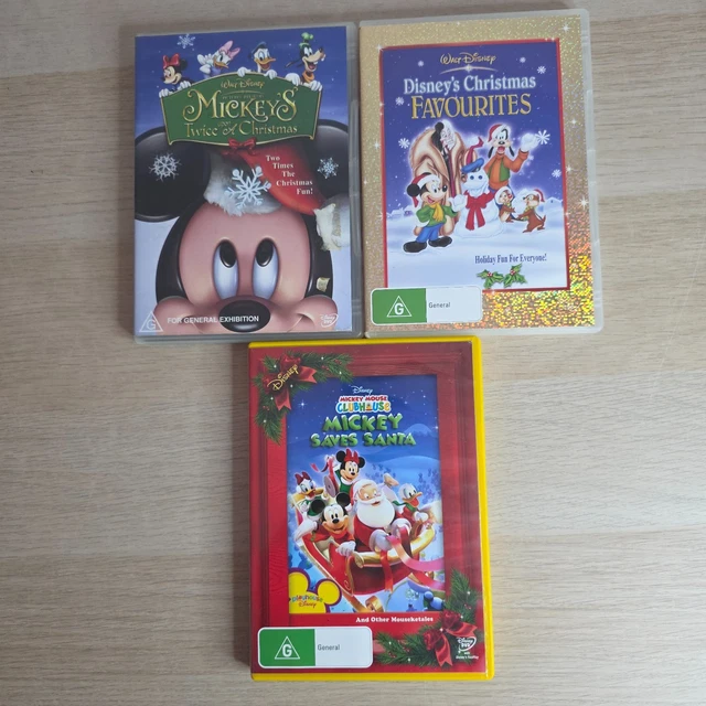 MICKEY MOUSE CHRISTMAS Themed x 3 DVD Bundle Set Disney Kids Fun ...