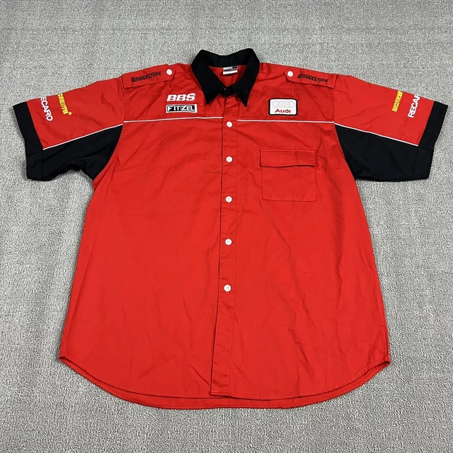 VINTAGE WORLD RALLY Car WRC Mechanics Pit Crew Shirt Audi BBS Recaro ...
