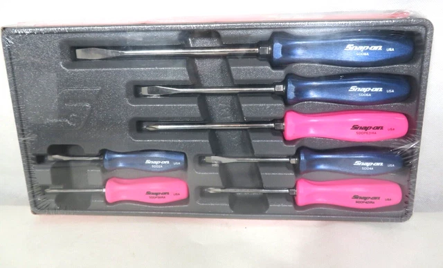 SNAP-ON 7PC GUY Martin Limited Edition Combination Screwdriver Set New ...