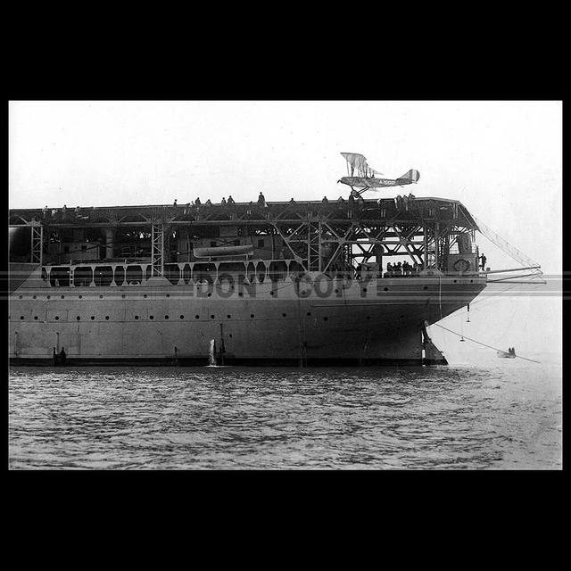 PHOTO B.004192 USS LANGLEY (CV-1) 1928 US NAVY FIRST'S AIRCRAFT CARRIER ...