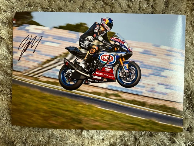 TOPRAK RAZGATLIOGLU HAND SIGNED 12x8 PHOTO PATA YAMAHA WSBK 2021 & 2024 ...