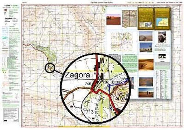 ATLAS MOUNTAINS MOROCCO Maps: Zagora Topographical Map: Central Draa ...