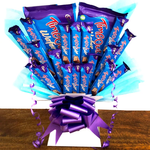 CADBURY TIMEOUT CHOCOLATE Bars Bouquet | Sweet Hamper | Personalised ...