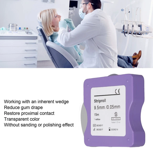 DENTAL CLEAR MATRIX Bands Polyester High Elasticity Restore Contact ...