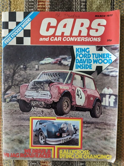 Cars And Car Conversions Magazine Mar 1972 Vol9no3 V8 Jag Ford Vivagt
