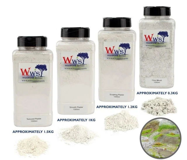 WWS MODEL PLASTER & Modelling Sheet System Railway Diorama Landscape ...