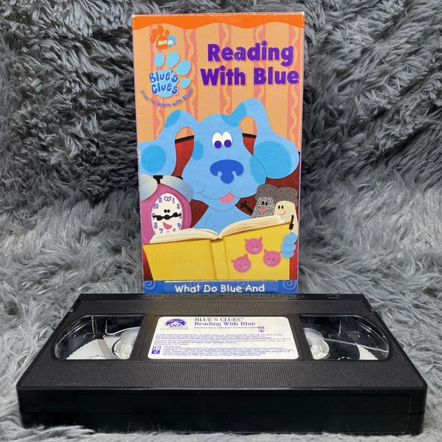 BLUES CLUES READING With Blue VHS 2002 Tape Kids Video Nick Jr ...