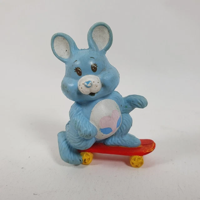 SWIFT HEART RABBIT Care Bears Mini Figure 1984 2" Tall Care Bear Cousin ...