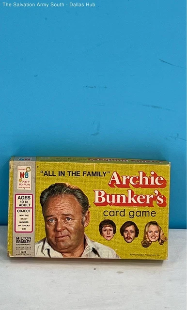 COMPLETE ARCHIE BUNKER'S Card Game "ALL IN THE FAMILY" Milton Bradley ...