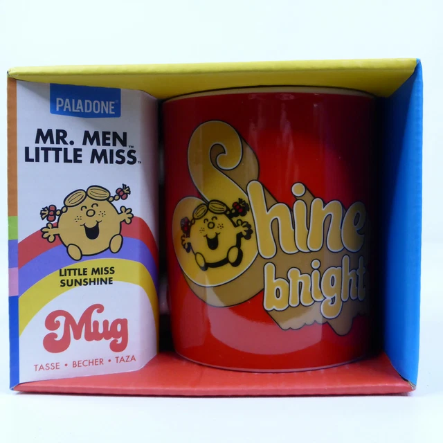 LITTLE MISS SUNSHINE Mr Men Shine Bright Mug by Paladone New Boxed £6. ...