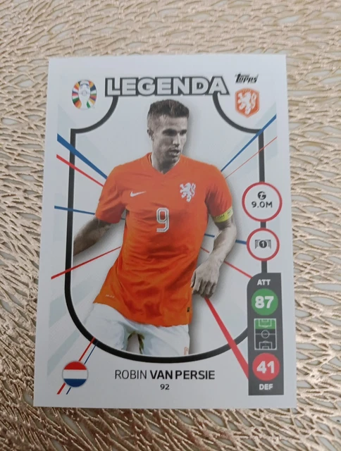 TOPPS EURO 2024 Match Attax All Stars Lidl Versione Lituana Van Persie ...