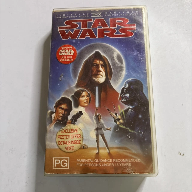 STAR WARS - A New Hope (VHS Video Tape, 1995) Mark Hamill $19.99 ...