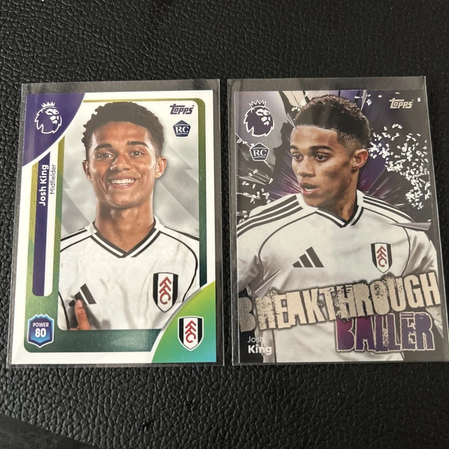 JOSH KING TOPPS Premier League 2025/2026 Fulham 25/26 Breakthrough ...