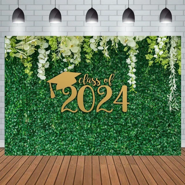 GRADUATION DECORATION CLASS of 2024 Backdrop Congrats Grad Banner for ...