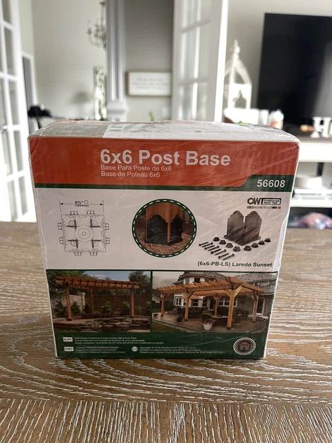 OZCO 56608 LAREDO Sunset 6x6 Post Base Kit, 1 per Pack $60.00 - PicClick