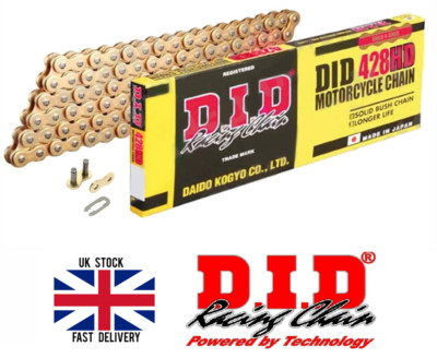 HONDA CB125F GLR125 2014 - 2020 Did Heavy Duty Gold Drive Chain 428 122 ...