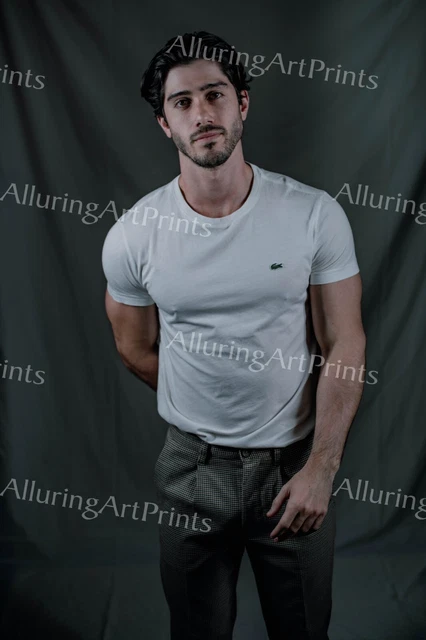 MALE MODEL PRINT Beefcake Handsome Shirtless Muscular Slender Fine Wall ...