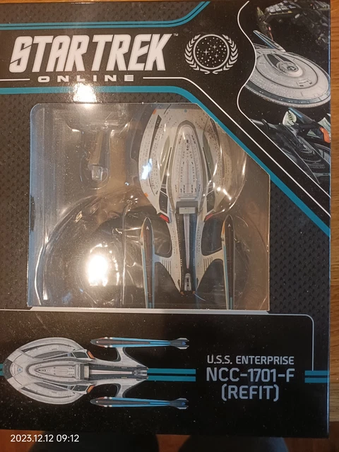 STAR TREK ONLINE USS Enterprise NCC-1701-F Refit Model Ship Eaglemoss ...