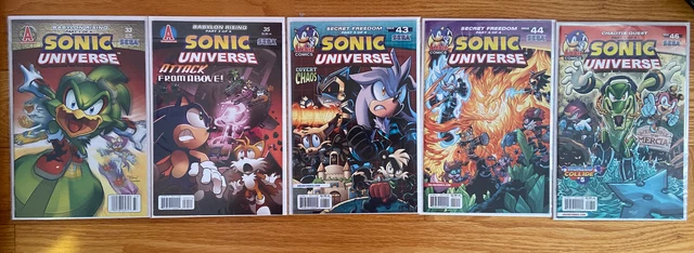 ARCHIE SONIC THE Hedgehog Sonic Universe Comic Book Lot #33, 35, 43, 44 ...