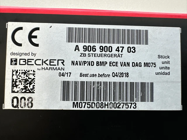 ORIGINAL MERCEDES BECKER Map Pilot Modul Navi Navigationsmodul Europa ...