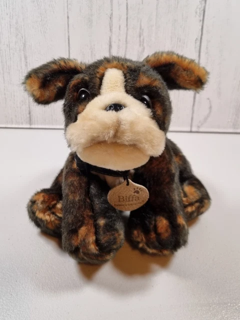 KEEL TOYS SIMPLY Soft Collection Dog Biffa Soft Toy Plush Brown Black ...
