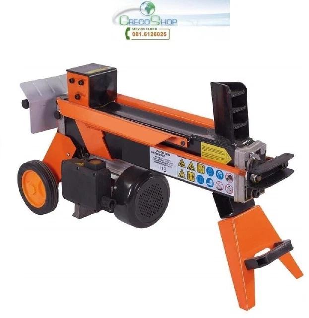 SPACCALEGNA/TAGLIALEGNA/SPACCA LEGNA ORIZZONTALE elettroidraulico 5T ...