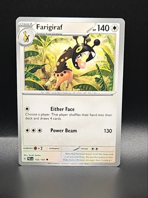 FARIGIRAF 155/193 SV02: Paldea Evolved Regular Uncommon Pokemon Card LP ...