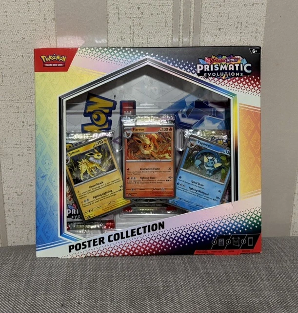 POKÉMON TCG PRISMATIC Evolutions Poster Collection IN HAND £26.99 ...