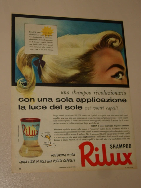 RILUX SHAMPOO LEVER Gibbs=Anni '50=Pubblicita=Advertising=Werbung=415 ...