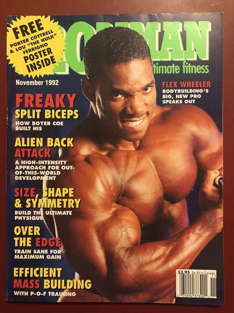 1992 IRONMAN NOV Vol.51 #11 Flex Wheeler The Machine Cover! Old ...