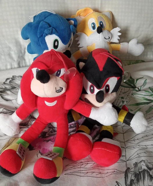 SONIC THE HEDGEHOG plushes set of four Sonic/Tails/Knuckles/Shadow EUR ...