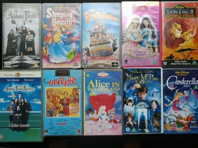 10 RETRO VINTAGE Vhs Walt Disney Vhs Bundle Children Stories alice in ...