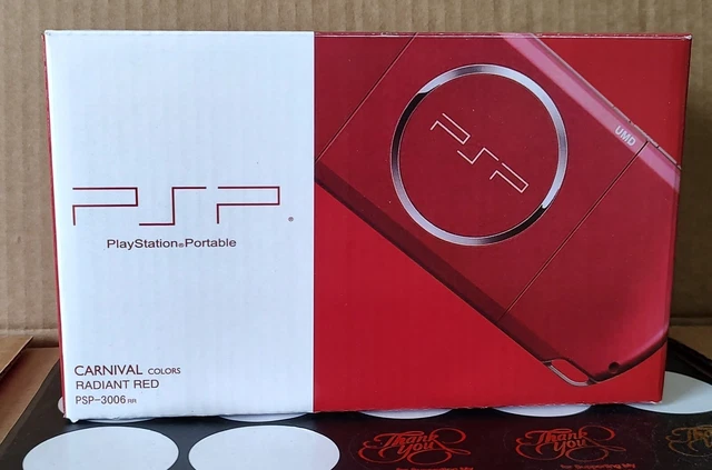 NEW PSP SONY PlayStation Portable SP-3000 3006 Radiant Red Handheld ...