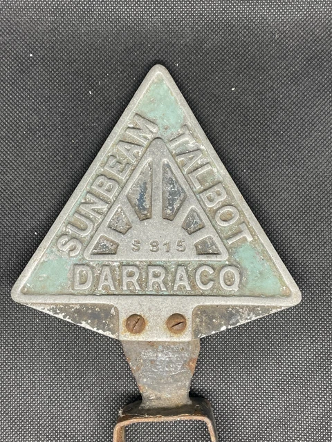 SUNBEAM TALBOT DARRACQ 1940/50's Car Badge EUR 117,18 - PicClick IT