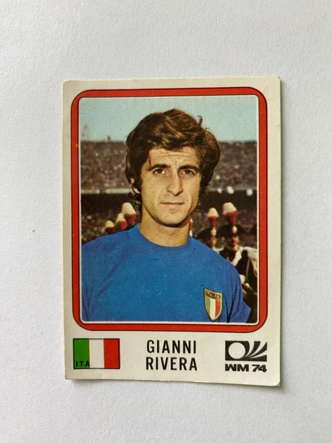FIGURINA CALCIATORI PANINI World Cup Munchen 74 Italia Rivera N 299 EUR ...
