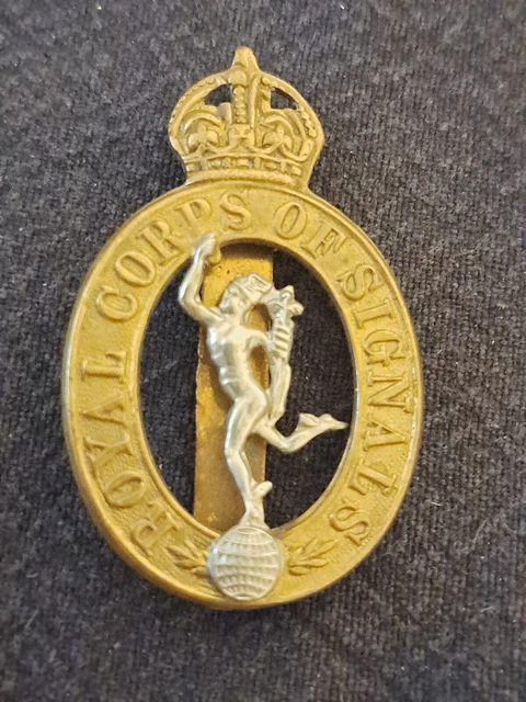 WW2 ROYAL CORPS Of Signals Cap Badge Royal Signals £10.00 - PicClick UK