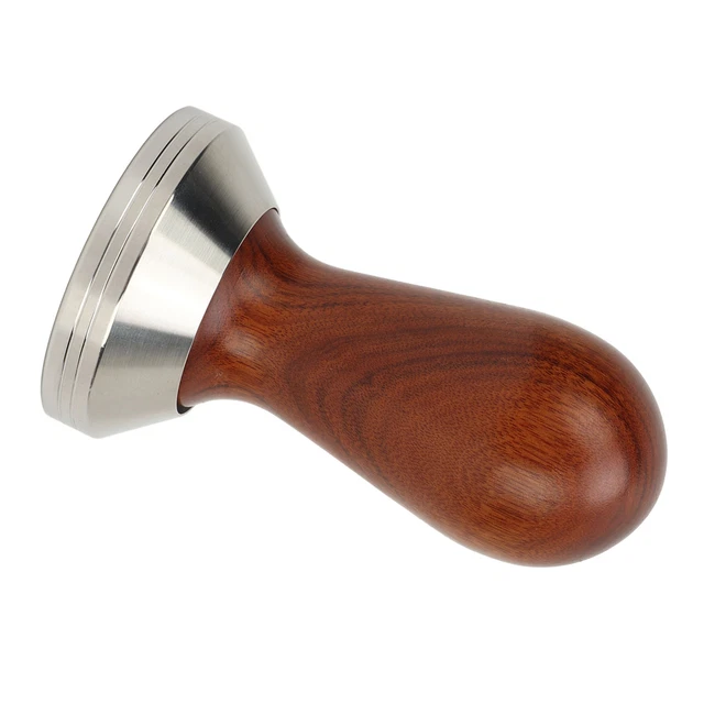 (53MM)PILON À CAFÉ Avec Manche En Bois En Acier Inoxydable Détachable ...