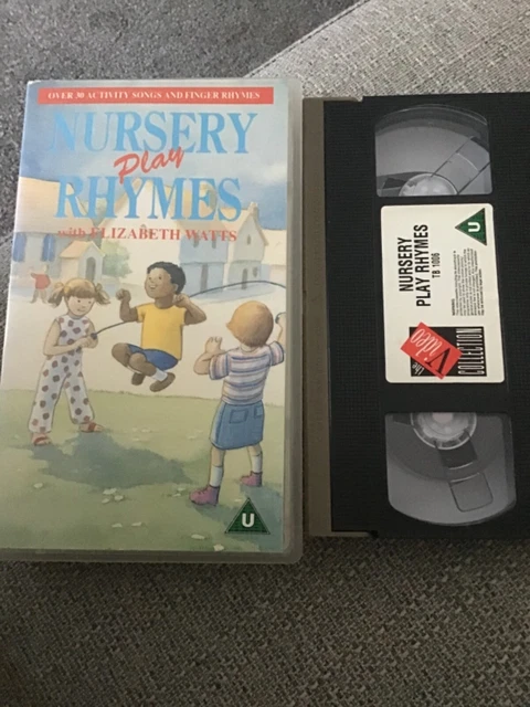 NURSERY PLAY RHYMES With Elizabeth Watts Pal Vhs Video Kids Children £ ...