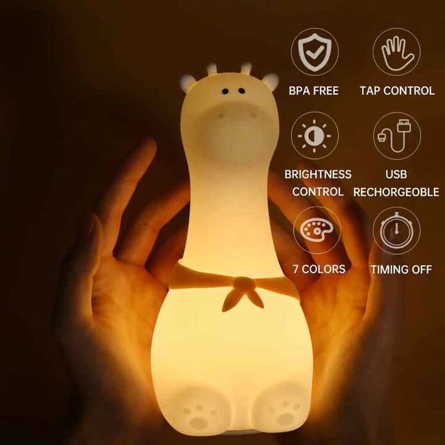 LED ANIMAL NIGHT Light Table Lamp Color Changing USB Rechargeable for ...