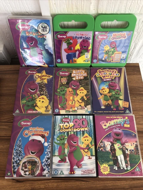 CHILDREN’S DVD BUNDLE X9 Barney DVD Collection £17.95 - PicClick UK