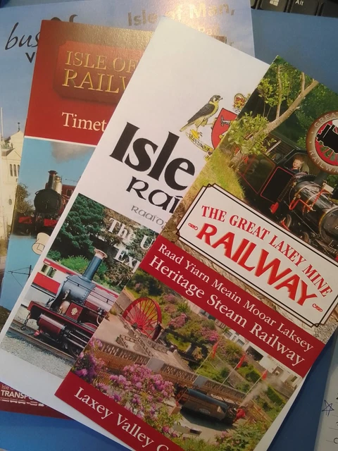 ISLE OF MAN bus vannin timetable 2024/25 plus Steam railway leaflets ...