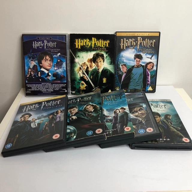 HARRY POTTER DVD series : Complete Collection Years 1-8 DVDs Full Set £8.95 - PicClick UK
