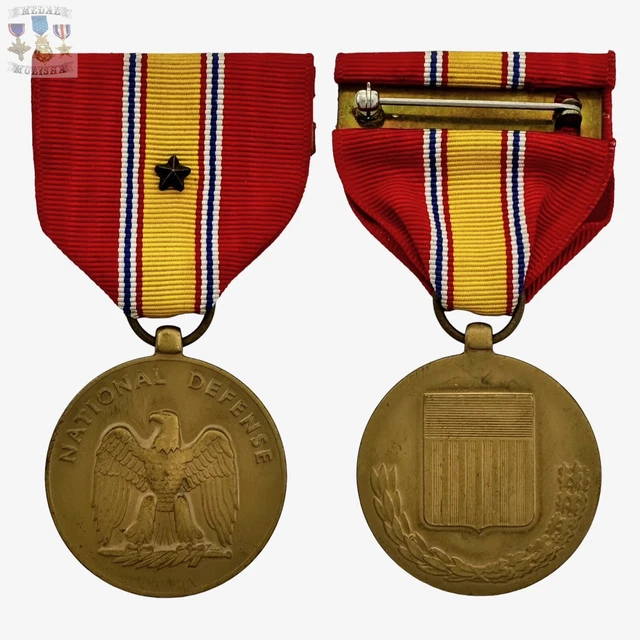 KOREAN WAR U.S. National Defense Service Medal 2Nd Award Bronze Star ...