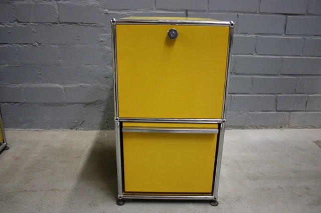 USM HALLER STAND-CONTAINER Caissons Étagère Buffet Rabat Tiroir Jaune ...