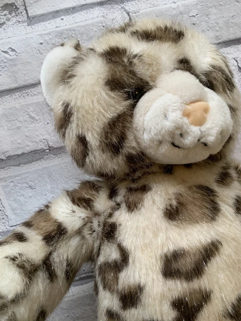 BUILD A BEAR vintage sparkly snow leopard teddy plush Christmas BABW ...