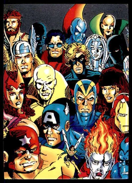 1992 COMIC IMAGES Spider-Man Marvel 30Th Anniversary The Avengers #71 ...