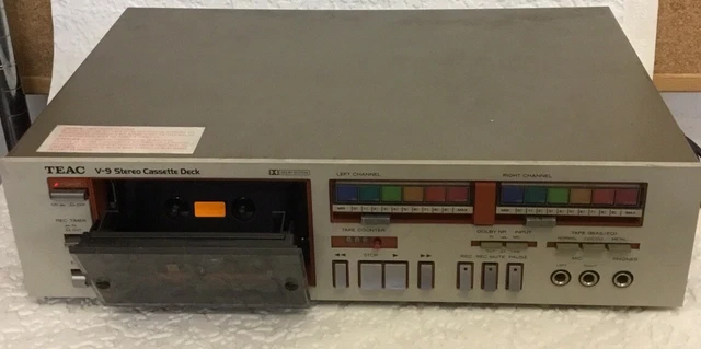 VINTAGE TEAC V9 Cassette Deck Retro Tape Player Spare Parts Repair ...