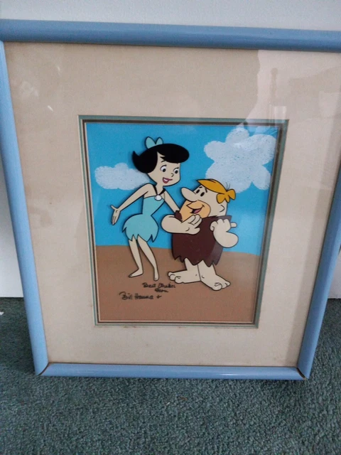 BETTY AND BARNEY Rubble Original Flintstones Cel Signed By Bill Hanna £ ...