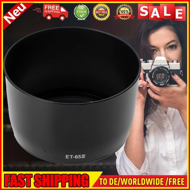 88MM ET-65III LENS Block Hood Reversible Replacement for Canon EF 135mm ...