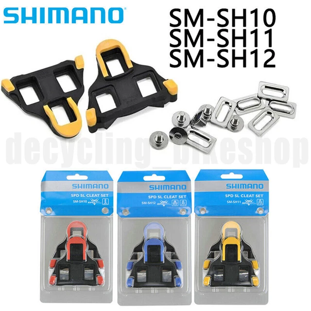 SHIMANO SPD-SL 0/2/6° SM-SH10/SH11/SH12 Fahrrad Pedale Cleatset Rennrad Cleats EUR 12,99 ...
